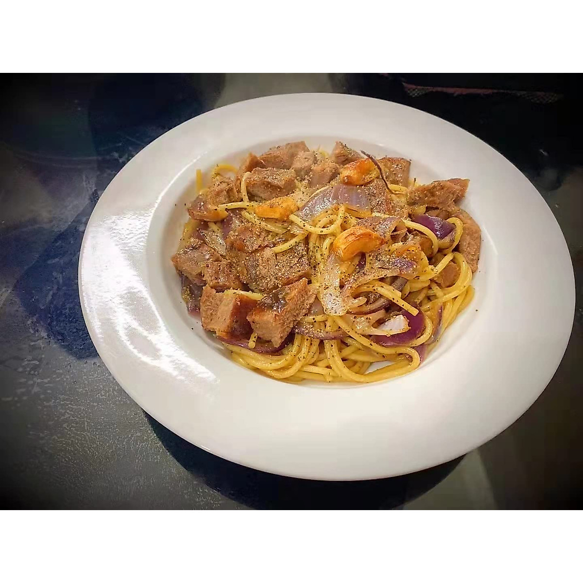 RunChao Soup Bowls, Salad Bowls,Pasta Bowl Set of 4, White Shallow Bowl Plates，10 Inches Diameter with Rim，20 Ounces, Microwave Dishwasher Safe