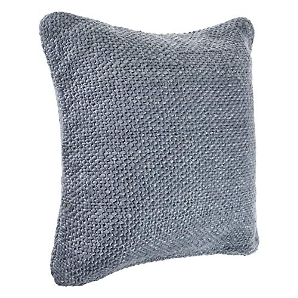 LR Home Frost Blue Woven Throw Pillow, 20" x 20"