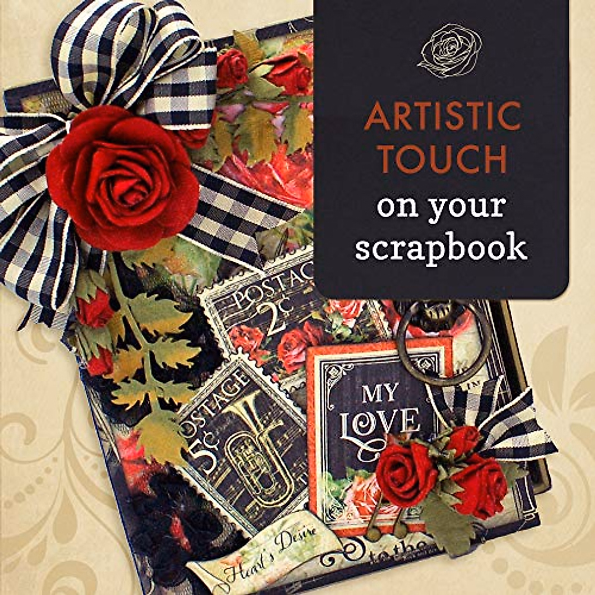 Graphic 45 Rose Bouquet Collection—Triumphant Red Paper Flowers, Multi
