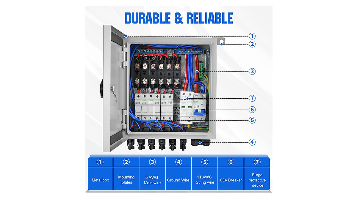 ECO-WORTHY PV Combiner Box for Reliable Solar Solutions