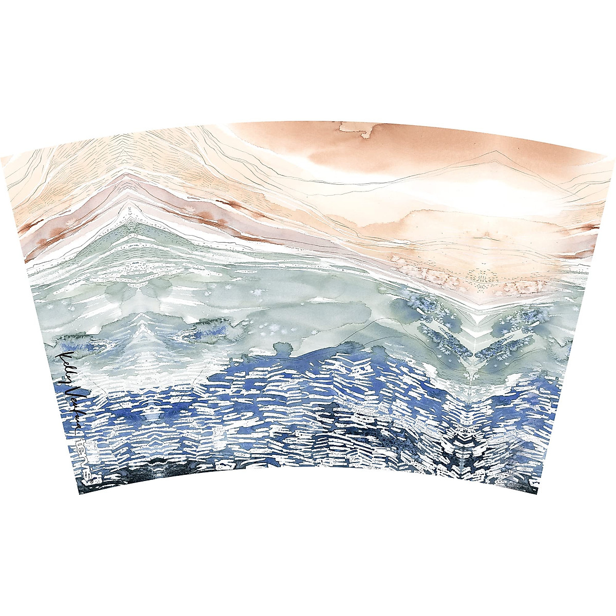 Tervis Kelly Ventura Drift Made in USA Double Walled Insulated Tumbler Travel Cup Keeps Drinks Cold & Hot, 16oz, Classic