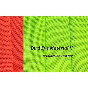 Men UPF 50+ Sun Protection Breathable T Shirt Long Sleeve Fishing Hiking Running Workout T-Shirts with Hood (as1, Alpha, l, Regular, Regular, 4Pcs Mix (2 Neon Yellow/2 Neon Orange))