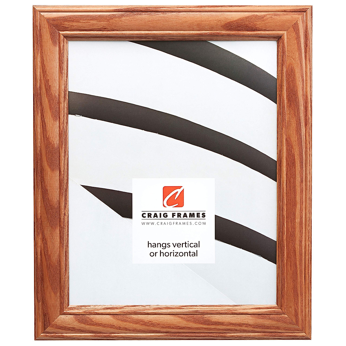 Craig Frames 59504100 16 by 20-Inch Picture Frame, Wood Grain Finish, 1.25-Inch Wide, Honey Oak