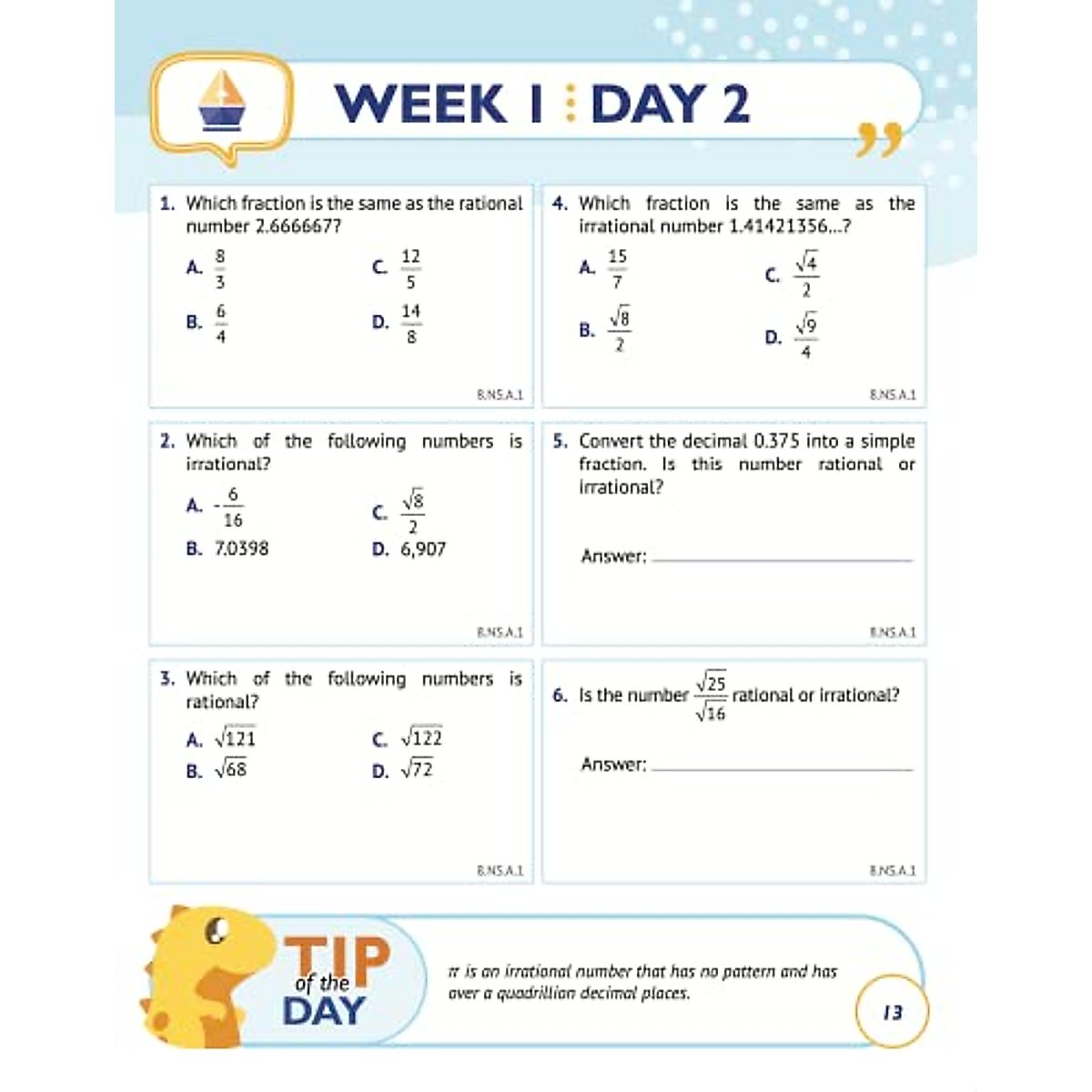 8th Grade Common Core Math: Daily Practice Workbook | 1000+ Practice Questions and Video Explanations | Argo Brothers (Next Generation Learning Standards Aligned (NGSS))