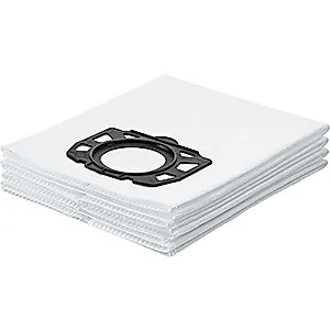 Kärcher - 4 Pack Fleece Filter Bags - For Wet Dry Vacuums - Replacement Part - For Kärcher WD4, WD5, WD5/P, WD6