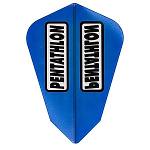 US Darts Pentathlon Blue Fantail Dart Flights - 3 Sets (9 Flights) - 100 Micro Ex-Tough