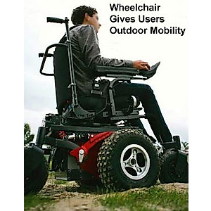 Rebz Wheelchair Disability Mobility Full Finger Gloves Breathable and Non-Slip Material for Good Grip Lightweight Adjustable Strap for Men and Women (Medium)