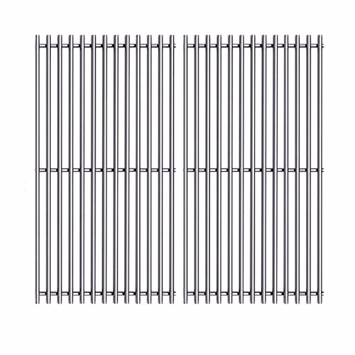 Htanch SF6123(2-Pack) 16 15/16" Stainless Steel Cooking Grates Grid for Charbroil 463250210, 463250211, 463250212, 463251413, 463251414, 466251413 Thermos 461633514 Gas Grill