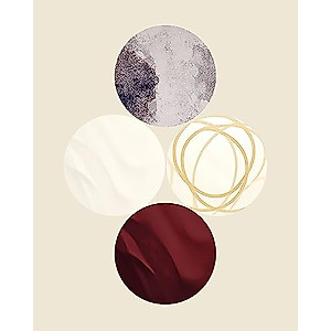 Abstract Geometric Deco Patent Prints, 4 (8x10) Unframed Photos, Wall Art Decor Gifts Under 20 for Home Office Man Cave Yoga Pilates Studio Game Room Student Teacher School