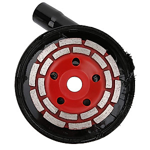 4.9in Angle Grinder Dust Cover, Adjustable Angle Grinder Dust Shroud Kit with Grinding Wheel and Wrench for 125/150 Diamond Grinding Disc