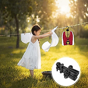 LIOOBO Pack of 15 Shoe Display Hook Shoes Drying Rack Plastic Shoes Hanger for Shop Home Supermarket Mall Black