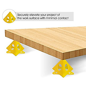 KATA 32pcs Pyramid Stands Painter's Painting Stands,Mini Cone Paint Stands for Canvas and Door Risers Support,Cabinet Paint Pouring