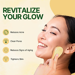 Asani Dry Brushing Body Brush Set for Lymphatic Drainage & Cellulite - 3-Pcs Detachable Back, Contour Body & Face Brushes Organic Gift for Dry Skin, Exfoliation, Invigorating Showers