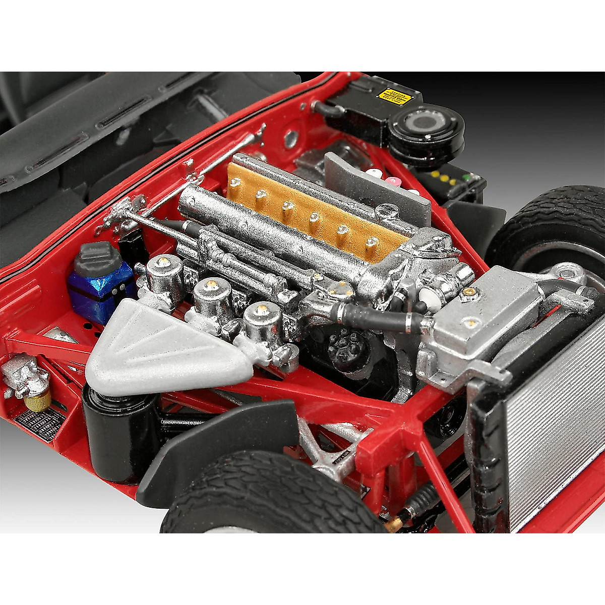 Revell 07668 Jaguar E-Type (Coupé) 1:24 Scale Unbuilt/Unpainted Plastic Model Kit, Red