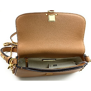 Tory Burch Britten Convertible Crossbody Bag With Gold Hardware (Tiramisu)