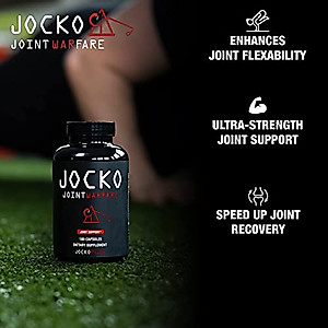 Origin Jocko Fuel Joint Support Supplement - Glucosamine Chondroitin MSM for Joint Pain, Mobility, & Flexibility w/Turmeric & Boswellia (180 Capsules)