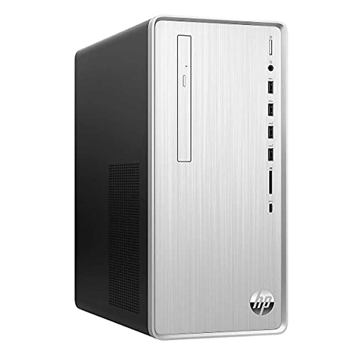 HP 2022 Pavilion Desktop, 11th Gen Intel Core i7-11700F 8-Core Processor, AMD Radeon RX 550 Graphics, 64GB RAM, 2TB SSD + 8TB HDD, DVD, HDMI, DisplayPort, DVI, Wi-Fi, Windows 11 Home, Silver