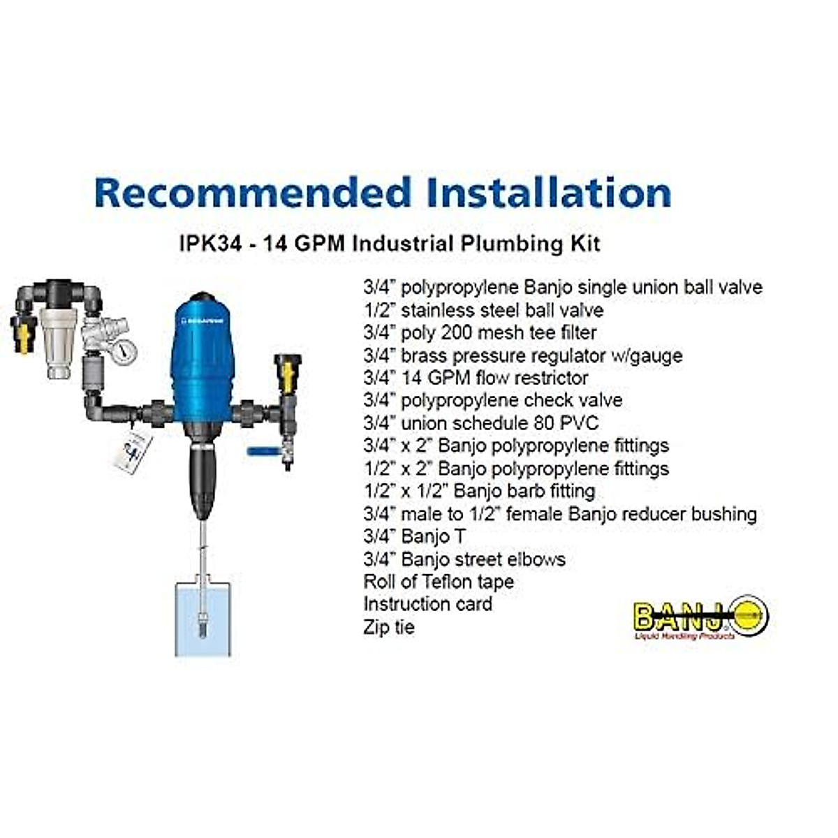 DOSATRON D14MZ2 D14MZ2VFII Water Powered DOSER 14GPM 1:500-1:50 D637922