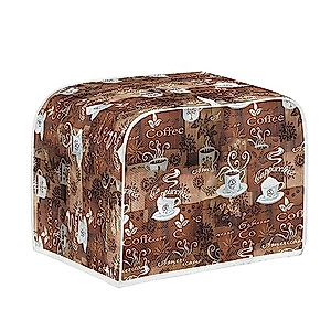 Hechitok Coffee Tea Toaster Appliance Dust-proof Dust Cover Extra Large Appliance Covers Kitchen Appliance Covers 2 Slice Toaster Oven Cover, S