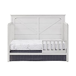 Oxford Baby Montauk Crib to Toddler Bed Guard Rail Conversion Kit, Barn White, GreenGuard Gold Certified