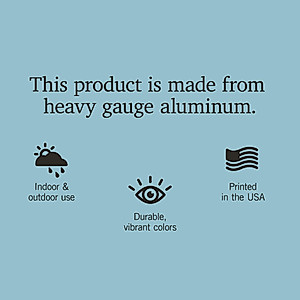 Lantern Press 12x18 Inch Metal Sign, Tampa, Florida, Adirondack Chair on The Beach