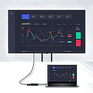SENGKOB USB to HDMI Adapter, USB 3.0/2.0 to HDMI 1080P Video Graphics Cable Converter with Audio for PC Laptop Projector HDTV Compatible with Windows XP 7/8/8.1/10
