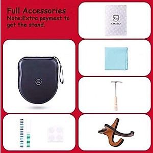 KIMI 17-Key Rainbow Bear Kalimba Thumb Piano Transparent Acrylic Material with Carry Bag