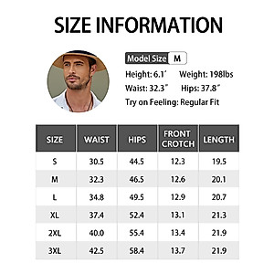 COOFANDY Mens Casual Linen Shorts Stretchy Drawstring Waistband Lounge Shorts Light Khaki