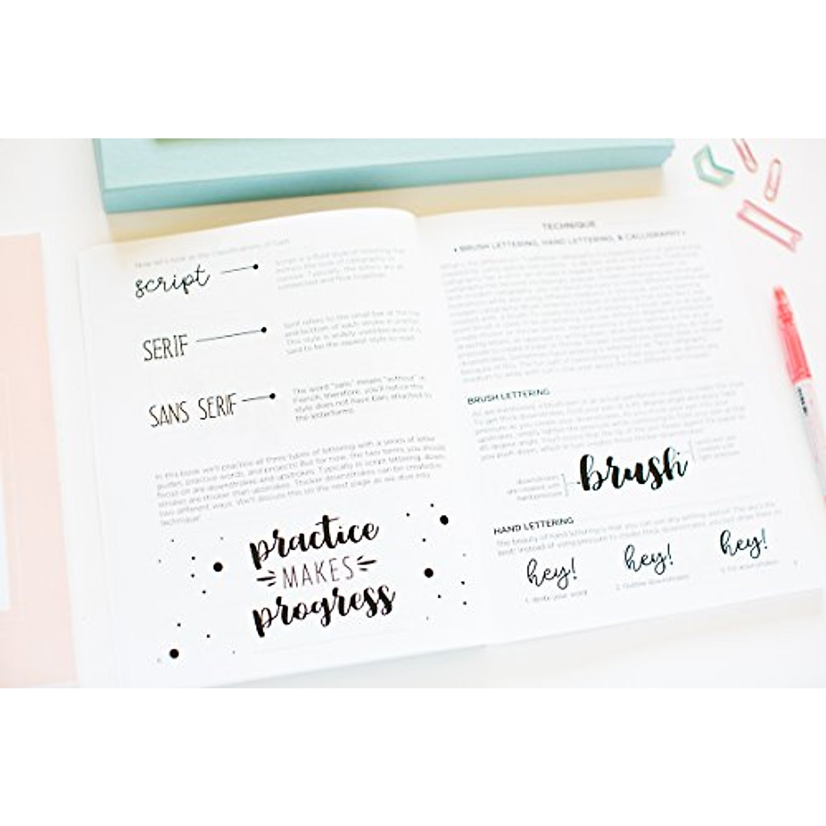 CreateSpace Classics Lettering and Modern Calligraphy: A Beginner's Guide: Learn Hand Lettering and Brush Lettering