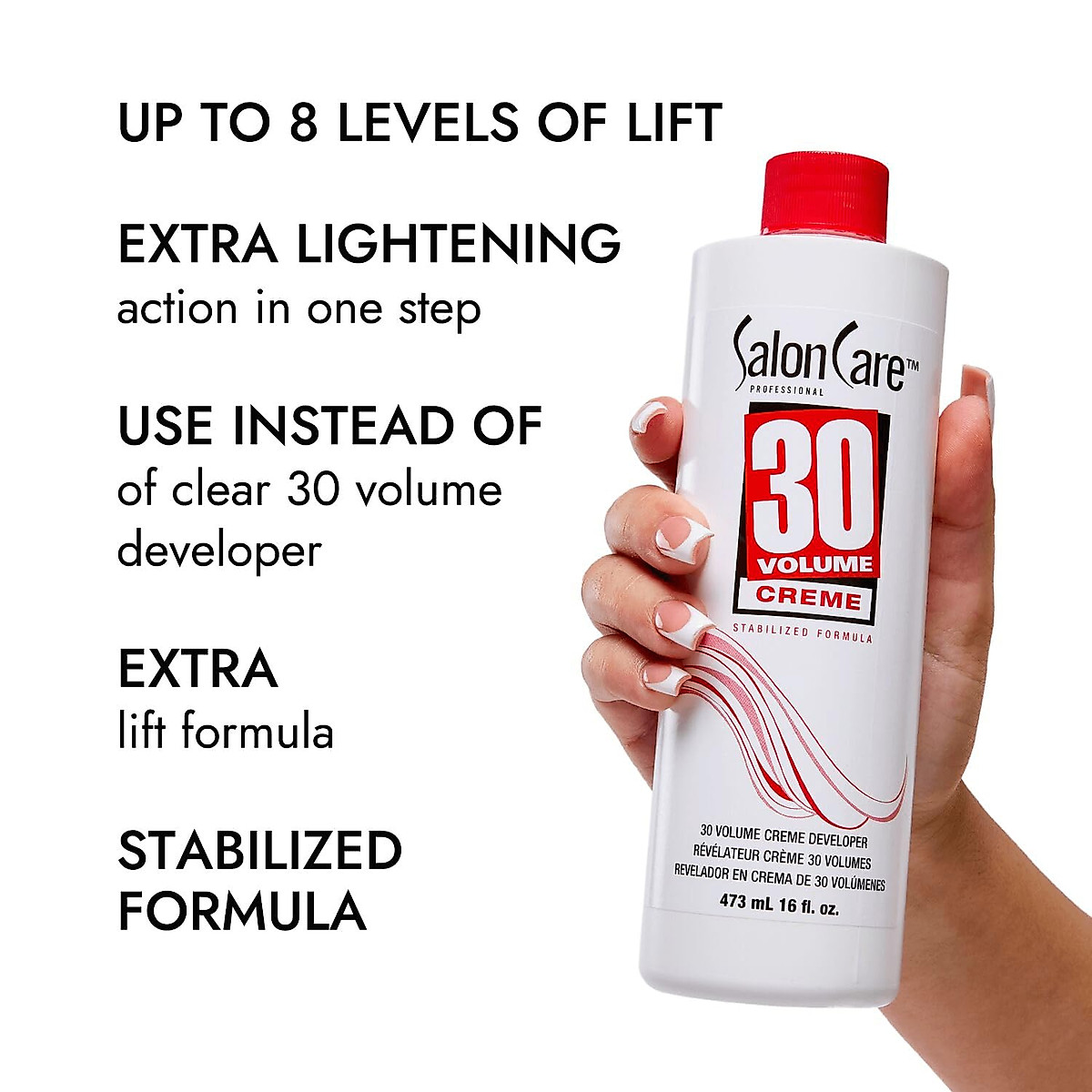 Salon Care 30 Volume Creme Developer 16 Oz