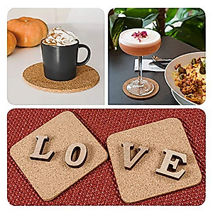 uxcell Cork Coasters Wooden Trivet Drinks Mats, Round 3.5 Inch Diameter, 0.12 Inch Thick for Home Bar Kitchen Restaurant Lab, Yellow, Pack of 12