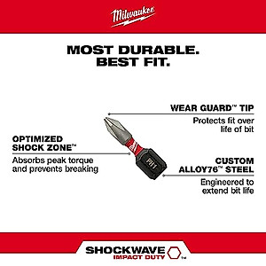 Milwaukee 48-32-4617 8 Piece Metric Hex Insert Bit Set