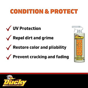 DUCKY PRODUCTS Defender: Vinyl, Rubber & Plastic Guard Spray, 16 Oz