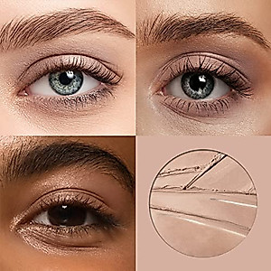 LUXAZA Cream Single Eyeshadow Stick with Blending Brush, Hypoallergenic Eye Shadow Stick Makeup, Pro Waterproof & Long Lasting Eye Brightener Stick, Eyeshadow Pencil Crayon Matte #86