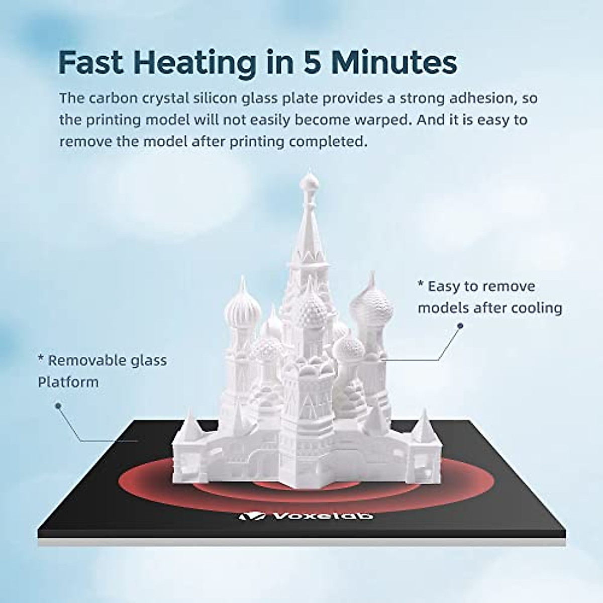 Voxelab Aquila C2 3D Printer, Fully Open Source FDM DIY Printers with Removable Build Surface Plate and Resume Printing Function, Print Size 220x220x250mm