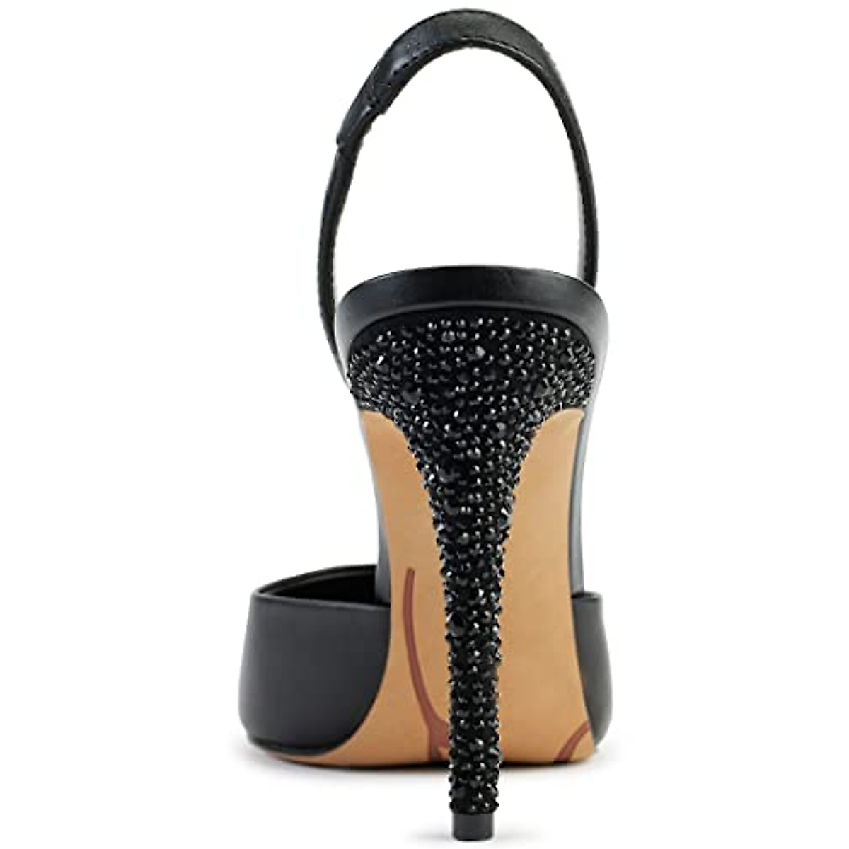 Karl Lagerfeld Paris Women's Caslynn Slingback Pump, Black, 8