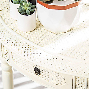 Shabby Chic Chalk Furniture Paint: Luxurious Chalk Finish Craft Paint for Home Decor, DIY, Wood Cabinets - All-in-One Paints with Rustic Matte Finish [Antique White] - (8.5 oz Covers 32 sf)