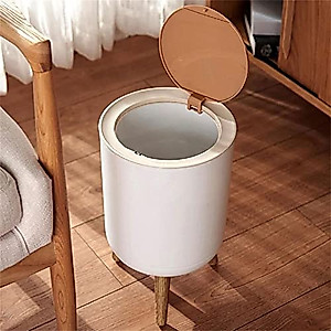 ANTCRZ Trash bin Trash Can High Foot with Press Cover Kitchen Bathroom Trash Can