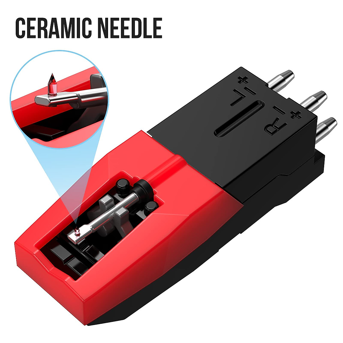 DIGITNOW Record Player Needles,3 Pack Replacement Stylus for Turntable,Upgraded Record Player Cartridge with Stylus Replacement for Vintage LP, Phonograph