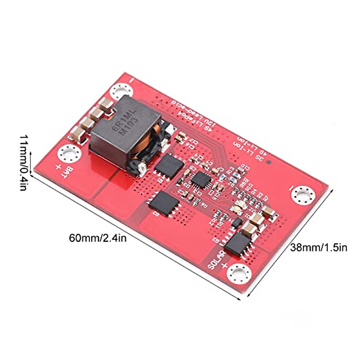 Eurobuy BQ24650 5A MPPT Solar Panel Controller Charging Module 3S/ 4S Lithium Battery Charging Controller Board ( 3S Li- ion Battery )