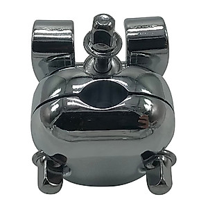 Cowbell Mount Bracket - Tom Hoop Clamp for Cowbell, Jam Block, Tambourine, Splash Cymbal