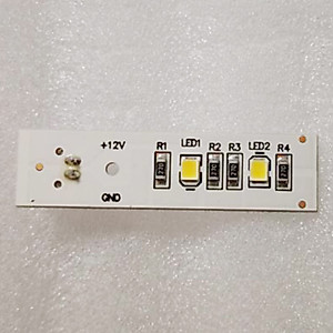 HUAYUWA Refrigerator LED Light Strip Board 1880404 Replacement DC 12V/0.72W Compatible with Hisense/Ronshen BCD-550WKK1FPGA Refrigerator Repair Parts Accessories