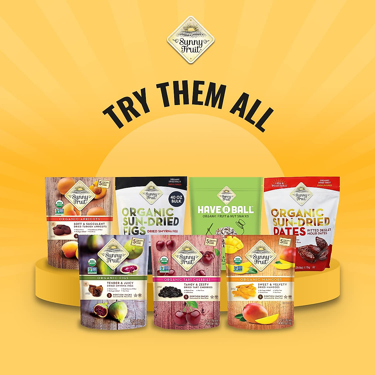 ORGANIC Pitted Dates (Deglet Nour) - Sunny Fruit 40oz Bulk Bag (2.5 lbs) | NO Added Sugars, Sulfurs or Preservatives | NON-GMO, VEGAN, HALAL & KOSHER