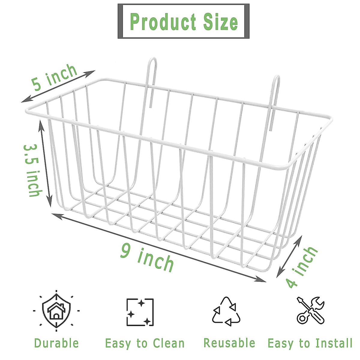 2PCS Rabbit Hay Feeder, Metal Bunny Hay Rack Rabbit Cage Hanging Hay Holder Hay Rack Basket for Guinea Pigs Ferret Chinchilla Small Animal Cage Accessories (White)
