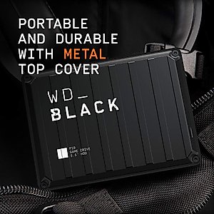 WD_BLACK 1TB P10 Game Drive for Xbox - 1-Month Xbox Game Pass, Portable External Hard Drive for On-The-Go Access To Your Xbox Game library - WDBA6U0010BBK-WESN