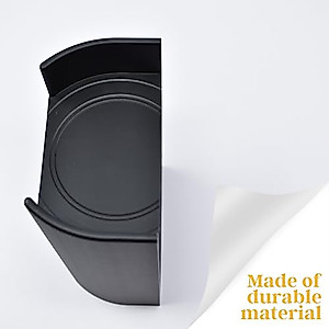 Tumbler Lid Storage Rack | Organize Cup Lids In Cabinets or Counters | 5 Lid Organizer | Made in USA (Black)