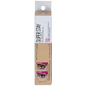 Maybelline New York Super Stay Super Stay Full Coverage, Brightening, Long Lasting, Under-eye Concealer Liquid Makeup For Up To 24H Wear, With Paddle Applicator, Light/Medium, 0.23 fl. oz.