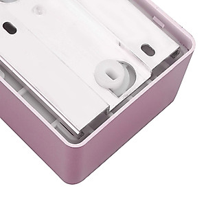 Ozgkee Retractable Clothesline Wall Mounted Stainless Steel Durable Indoor Balcony Drying Rack (Pink)