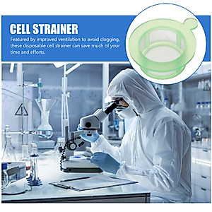 ULTECHNOVO 2pcs Cell Strainer 100μm Disposable Cell Filters Laboratory Experiment Test Cell Sieve