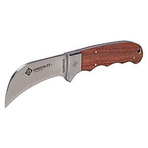 Greenlee Fixed Blade Knife, Hawk Bill, 10.8 In, Brwn